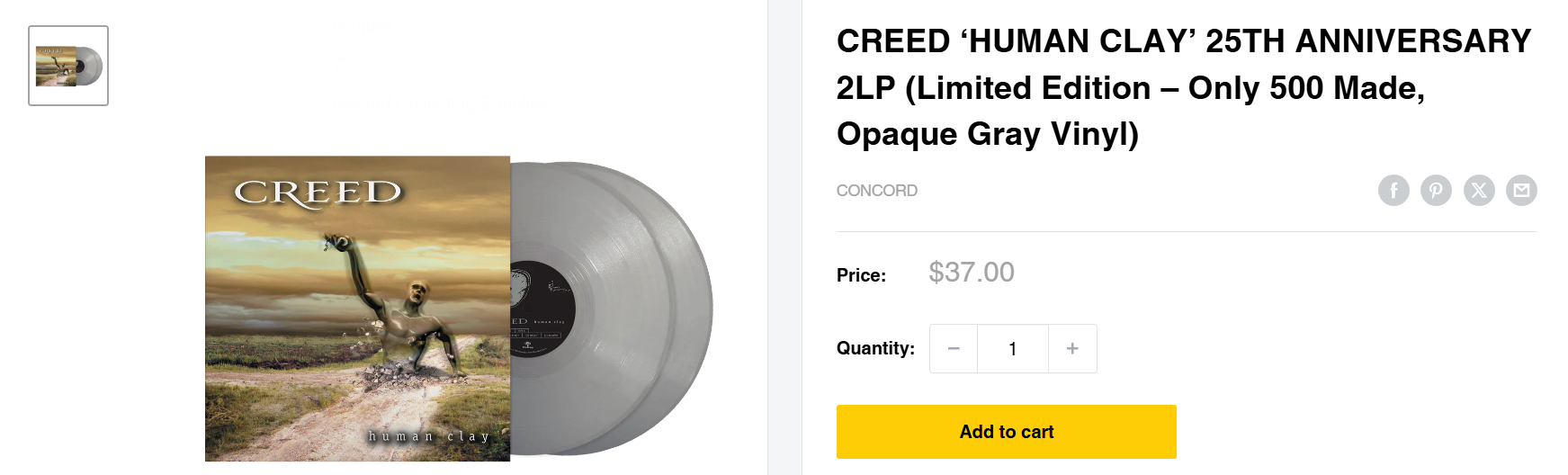 Creed's 25th anniversary of 'Human Clay' gets limited-edition exclusive ...